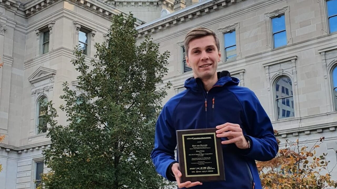 Bart van Rossum winner of the 2022 RAS Student Paper Award | Erasmus ...