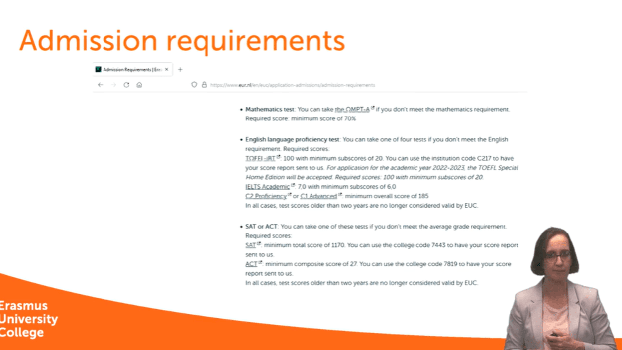 Application Procedure | Erasmus University College | Erasmus University ...
